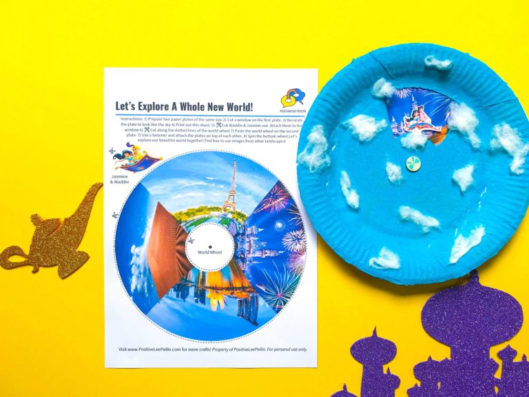 Freebie: Aladdin DIY Craft A Whole New World - POSITIVELEE PEILIN